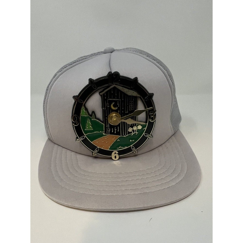 Novelty Outhouse Clock Hat Vintage Works Ramar - Gem